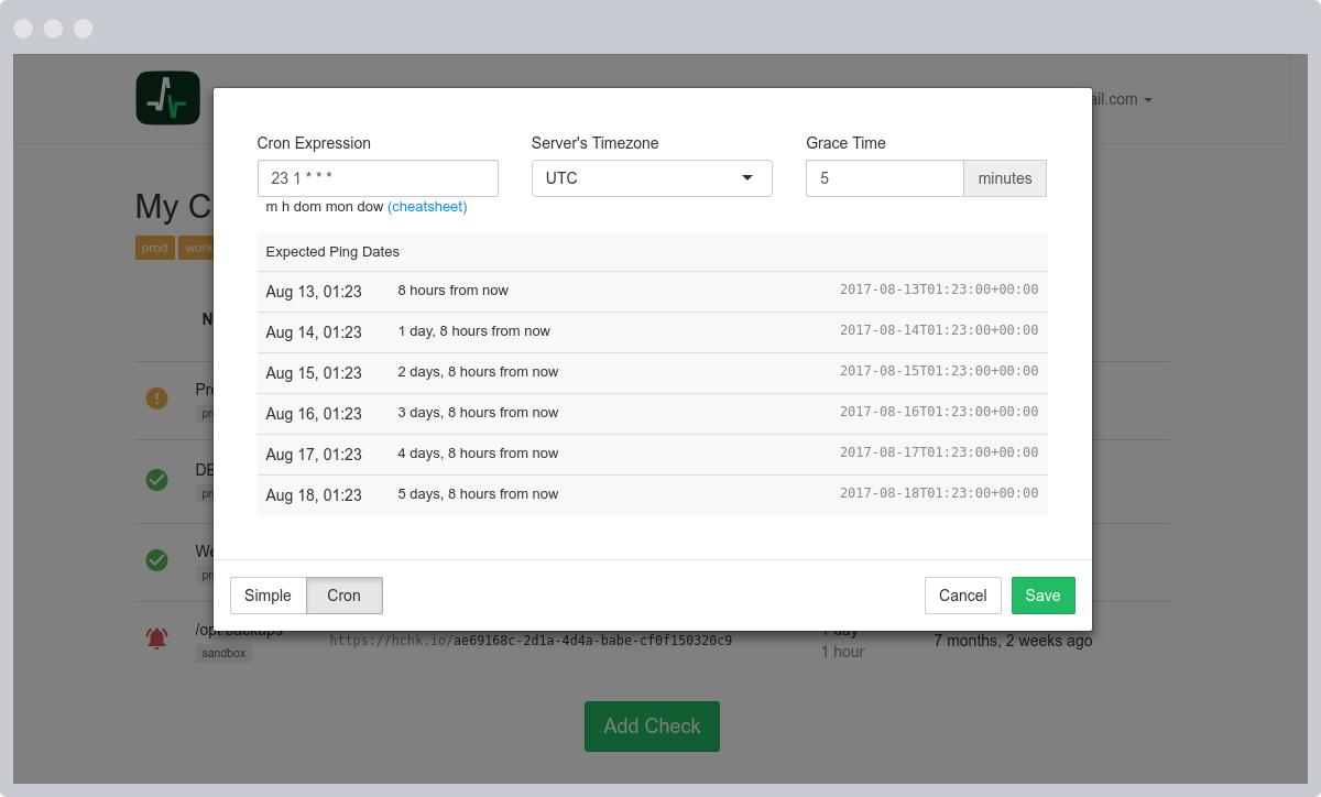VCU TS Healthchecks - Monitor Cron Jobs. Get Notified When Your Cron Jobs Fail